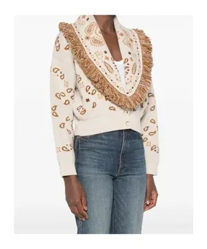 Alanui Paisley-pattern Fringed Jacket