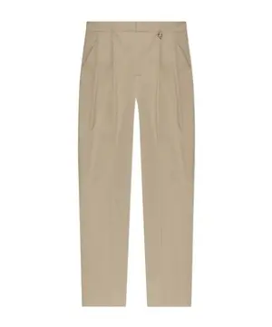 Casablanca Pleated Wide-leg Trousers - Beige