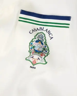 Casablanca Hotel Emblem Silk Shirt