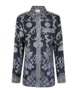 PIERRE-LOUIS MASCIA Printed Long Sleeve Shirt