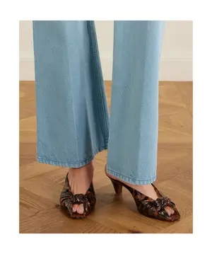 Chloé Leopard Print Jelly Heeled Mules