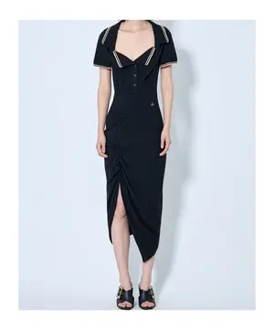 VIVIENNE WESTWOOD Ruched Short-sleeved Dress