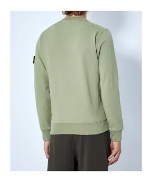 Stone Island Crewneck Sweatshirt With Arm Patch