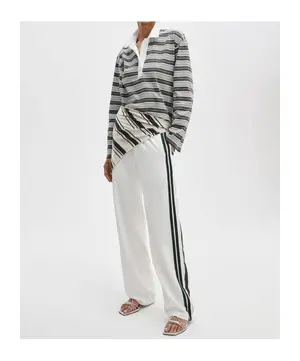 RAG  BONE Kelly Striped Long-sleeved Polo Shirt