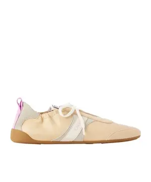 Chloé Lace-up Sneakers - Nude