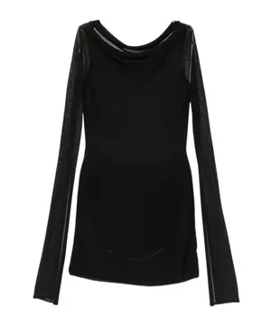Cult Gaia Long-sleeved Mini Dress - Black