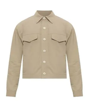 Balmain Long Sleeve Casual Jacket - Beige