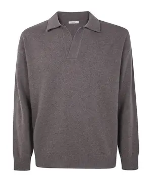 NUUR Long Sleeves Polo Shirt - Pigeon