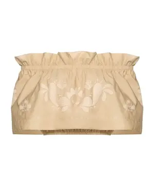 TWINSET Off-shoulder Strapless Top - Nude