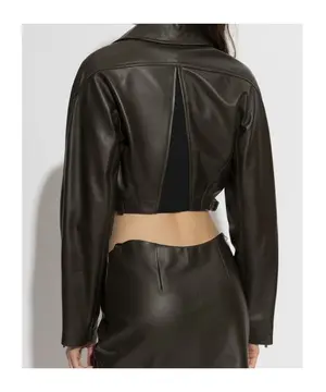 Alaïa Long-sleeved Leather Jacket