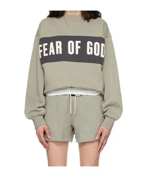 Fear Of God Long Sleeve Sweatshirt With Logo Embellishment