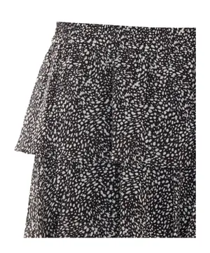 Michael Kors Printed Multi-layered Midi Skirt