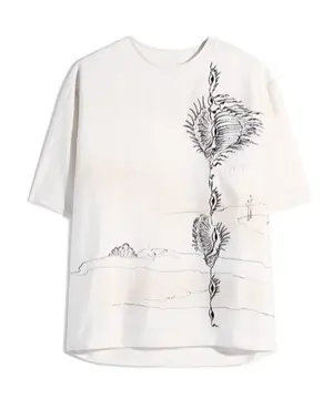 LEMAIRE Button Printed T-shirt