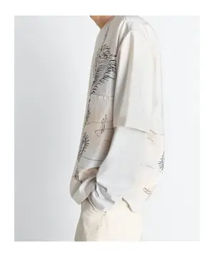 LEMAIRE Button Printed T-shirt