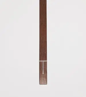TOM FORD Calfskin T Belt - Brown
