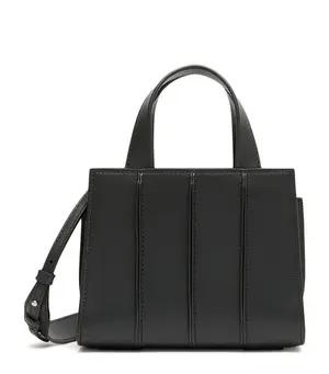 Max Mara Micro Quilted Whitney Top Handle Bag - Grey
