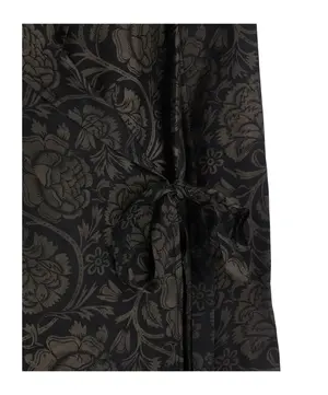 UMA WANG Long-sleeved Printed Jacket With Side Ties