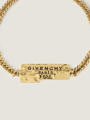 Givenchy Logo Engraved Tape Bracelet