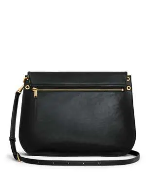 Celine Triomphe Soft Saddlebag In Soft Polished Calfskin