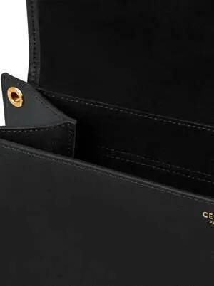 Celine Triomphe Soft Saddlebag In Soft Polished Calfskin