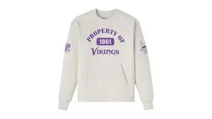 OVO X Nfl Minnesota Vikings Crewneck Sweatshirt - Gray