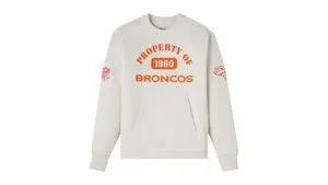 OVO X Nfl Denver Broncos Crewneck Sweatshirt - Gray