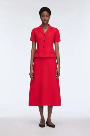 EMILIA WICKSTEAD Alexina Dress In Single Wool Crepe