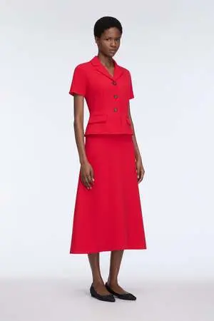 EMILIA WICKSTEAD Alexina Dress In Single Wool Crepe