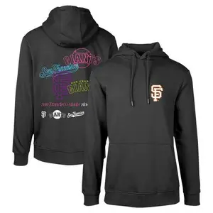LEVELWEAR San Francisco Giants Podium Vintage Pullover Hoodie - Black