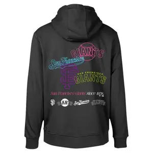 LEVELWEAR San Francisco Giants Podium Vintage Pullover Hoodie - Black