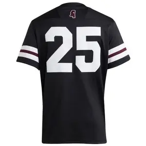 Adidas Mississippi State Bulldogs #25 Premier Strategy Jersey By - Black
