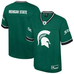COLOSSEUM Michigan State Spartans Nothing But The Hits Football Jersey - Green