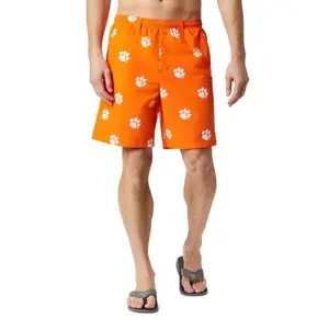 Columbia Clemson Tigers Backcast Iii Printed Short - Orange