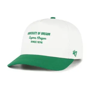 '47 Oregon Ducks Contemporary Basics Two-tone Hitch Adjustable Hat - White