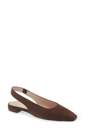 STUART WEITZMAN Stassi Slingback Flat - Walnut