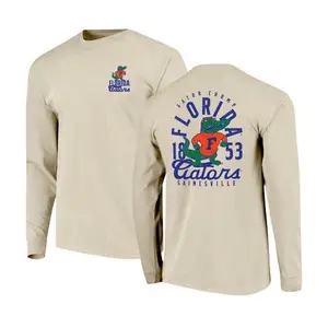 IMAGE ONE Florida Gators Comfort Colors Mascot Overlay Long Sleeve T-shirt - Natural