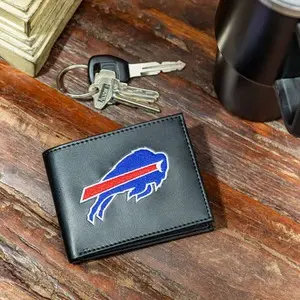 EVERGREEN ENTERPRISES Buffalo Bills Synthetic Leather Embroidered Bifold Wallet