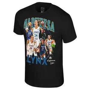 STADIUM ESSENTIALS Napheesa Collier Minnesota Lynx Wnba Crossroads T-shirt - Black