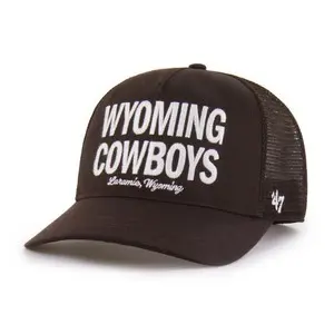 '47 Wyoming Cowboys Contemporary Hitch Trucker Adjustable Hat - Brown