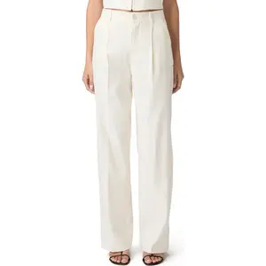 Paige Westin Pleated Straight Leg Pants