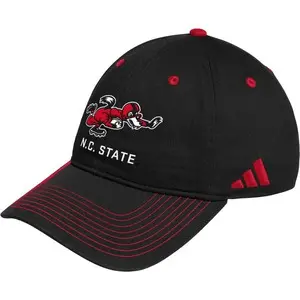 Adidas Nc State Wolfpack Slouch Adjustable Hat - Black