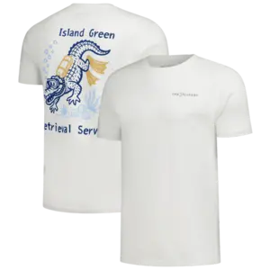 FLOMOTION The Players "the Players 17th Hole Retrieval Service" T-shirt - Cream