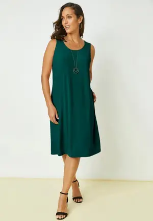 JESSICA LONDON Stretch Knit Four-piece Wardrobe Set - Emerald Green