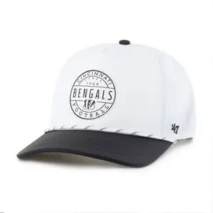 '47 Black Cincinnati Bengals Suburbia Hitch Two-tone Adjustable Hat - White