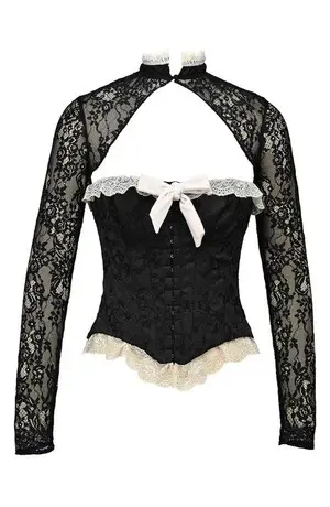 House Of Cb Perdita Corset Top & Bolero Set