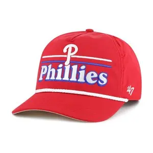 '47 Philadelphia Phillies Campscape Hitch Adjustable Hat - Red