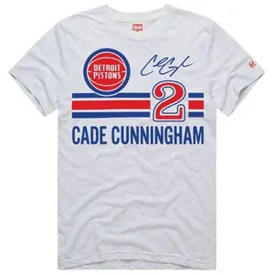 HOMAGE Cade Cunningham Detroit Pistons Jersey Remix Tri-blend T-shirt - Ash