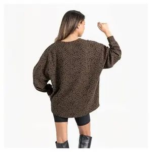 GAMEDAY COUTURE Georgia Bulldogs Leopard Oversized Sweatshirt