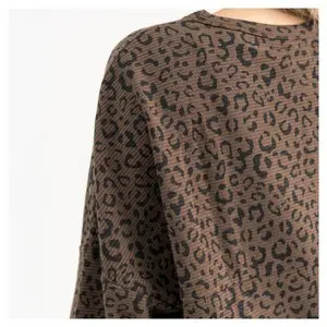 GAMEDAY COUTURE Georgia Bulldogs Leopard Oversized Sweatshirt