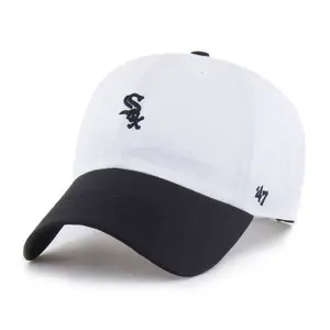 '47 Black Chicago Sox Vista Mini Clean Up Brrr° Adjustable Hat - White